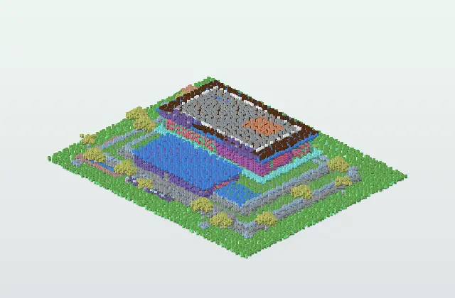 Maison Louis Carre Aalto Villa Minecraft Schematic