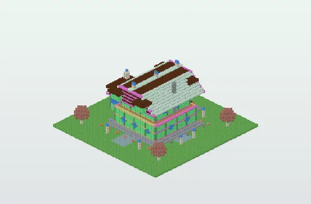 Medieval Well House Gazebo Minecraft Schematic