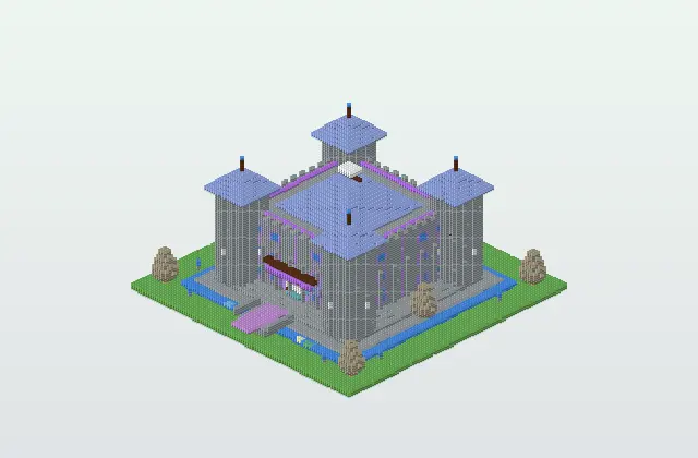 Ultimate Nether Portal Survival Base Minecraft Schematic